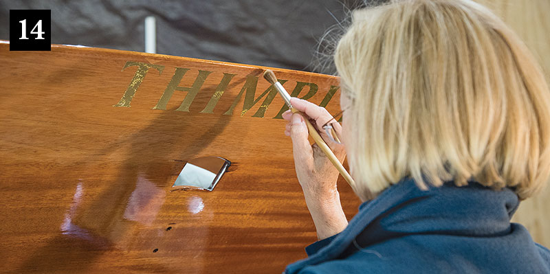 Applying Gold Leaf To Lettering WoodenBoat Magazine