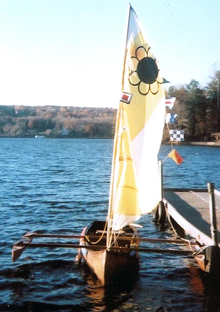 Sunflower Sailboat